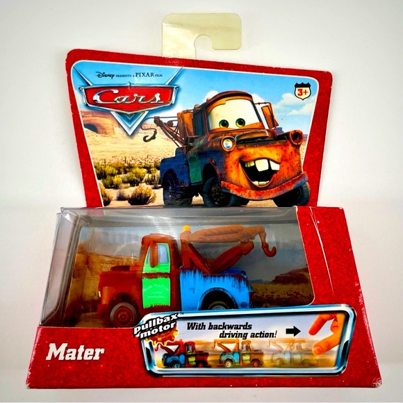 Mattel | Toys | Disney Pixar Cars Animated Movie Mater Tow Truck Pull ...